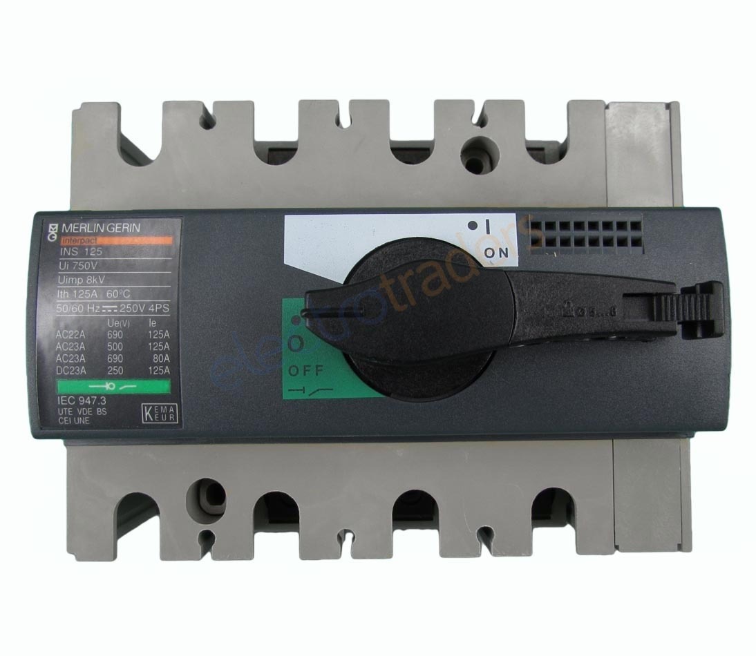 Merlin Gerin INS125 3 Pole Lockable Main Switch Isolator 125A