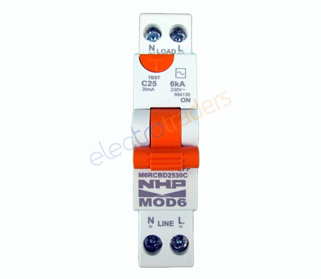 NHP MOD6 M6RCBD2530C RCBO Safety Switch Circuit Breaker Combination ...