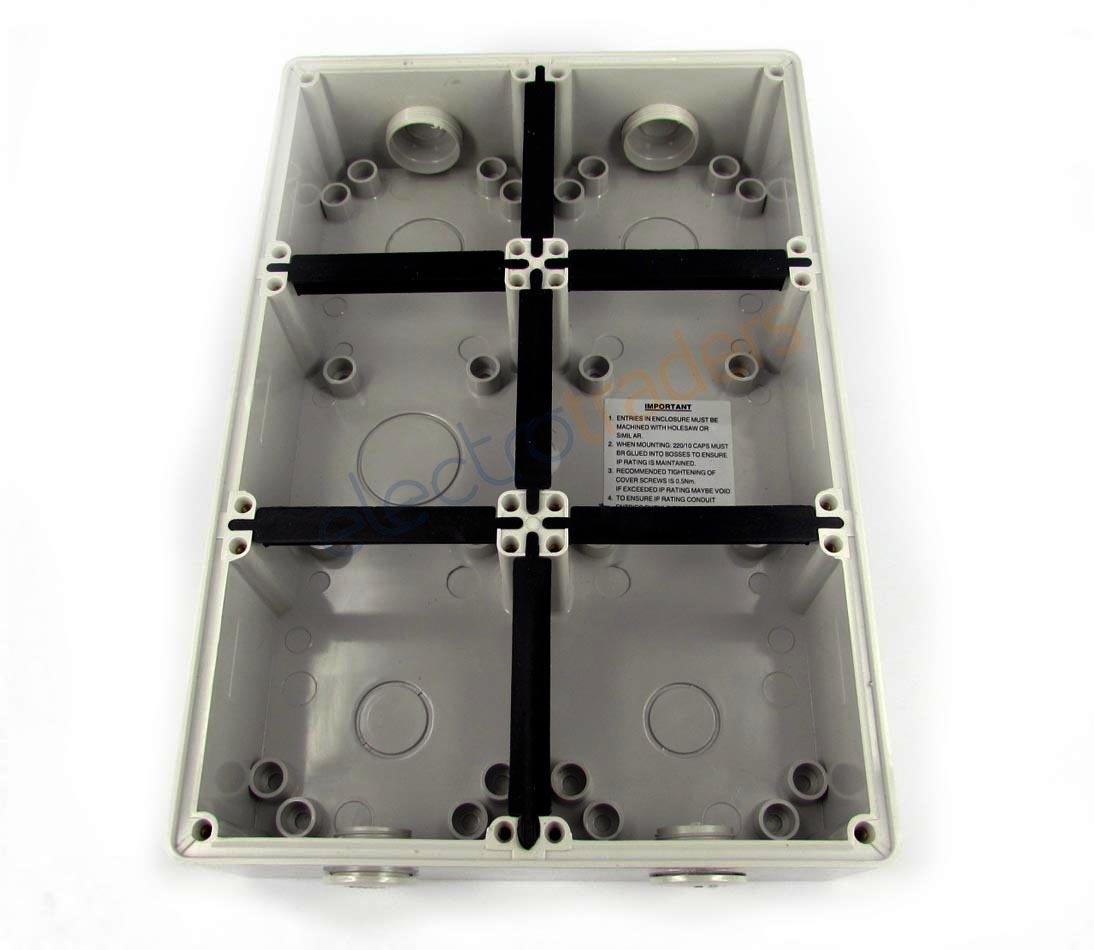 6 Module Mounting Enclosure Base 56 Series style IP66