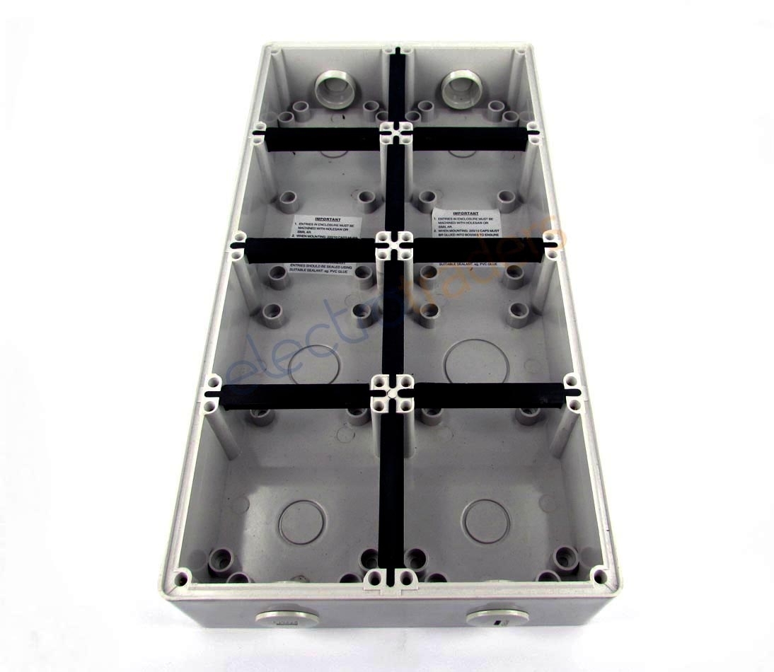 8 Module Mounting Enclosure Base 56 Series style IP66