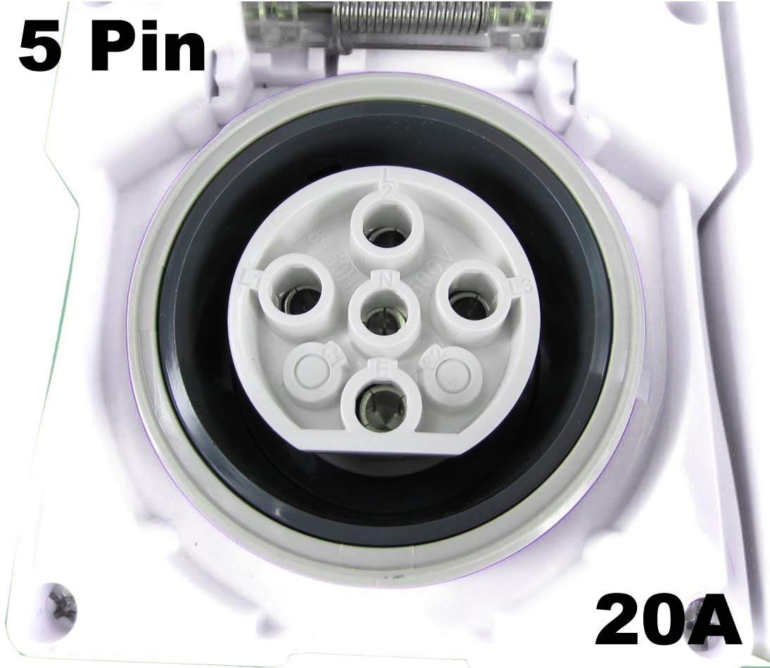 Clipsal 56SC520RC 20A RCD Protected Switched Socket Outlet 500V, 20A, 5 ...