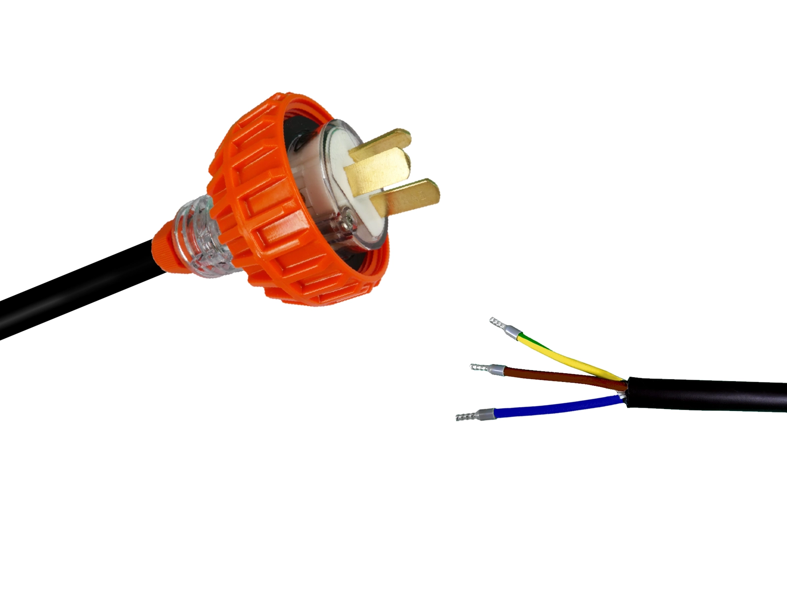 Appliance Lead 3 Pin 20 Amp Flat Single Phase