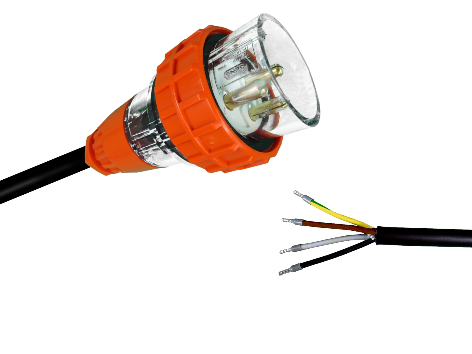 Appliance Lead 4 Pin 10 Amp Round Three Phase