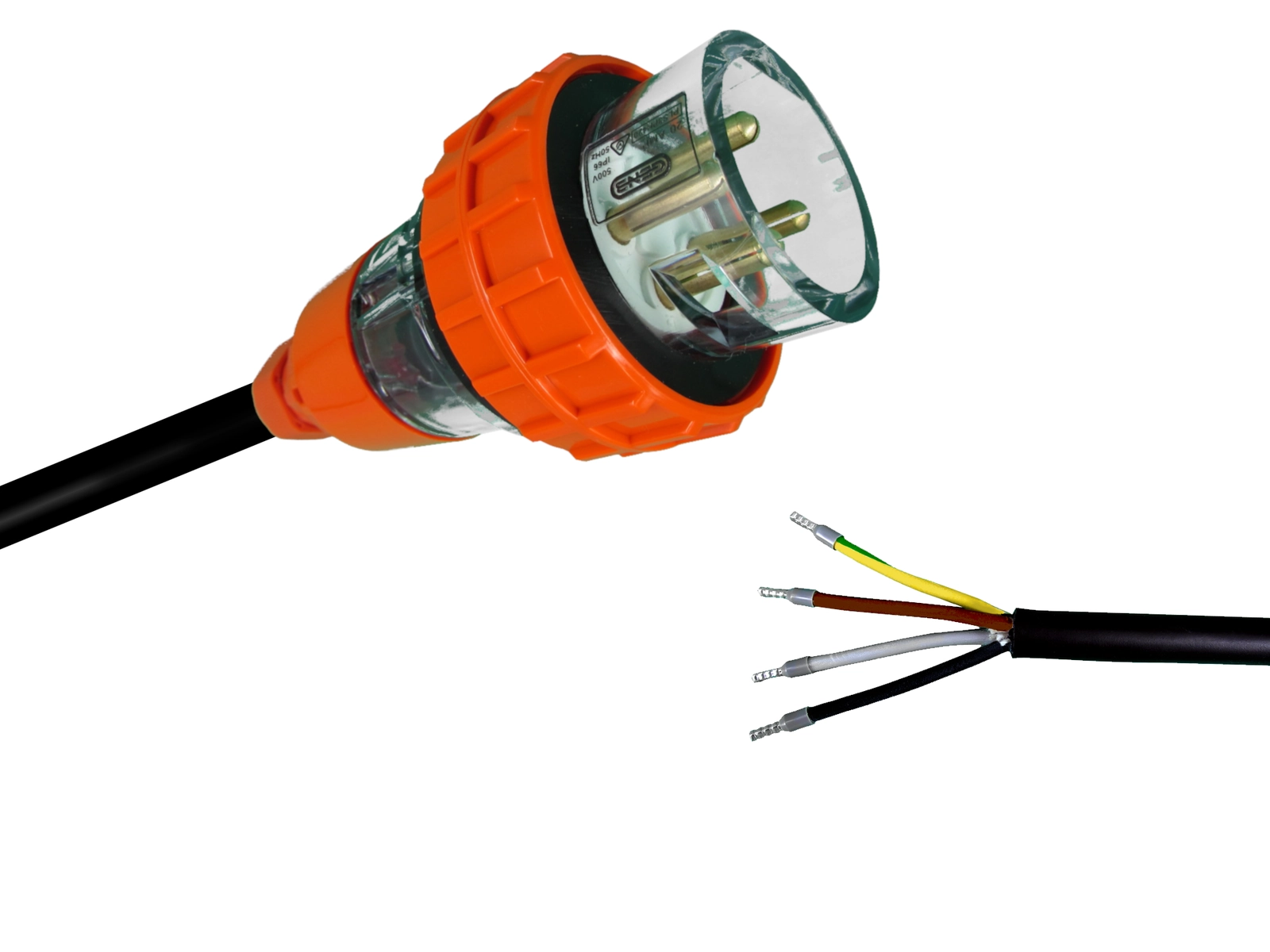 Appliance Lead 4 Pin 20 Amp Round Three Phase