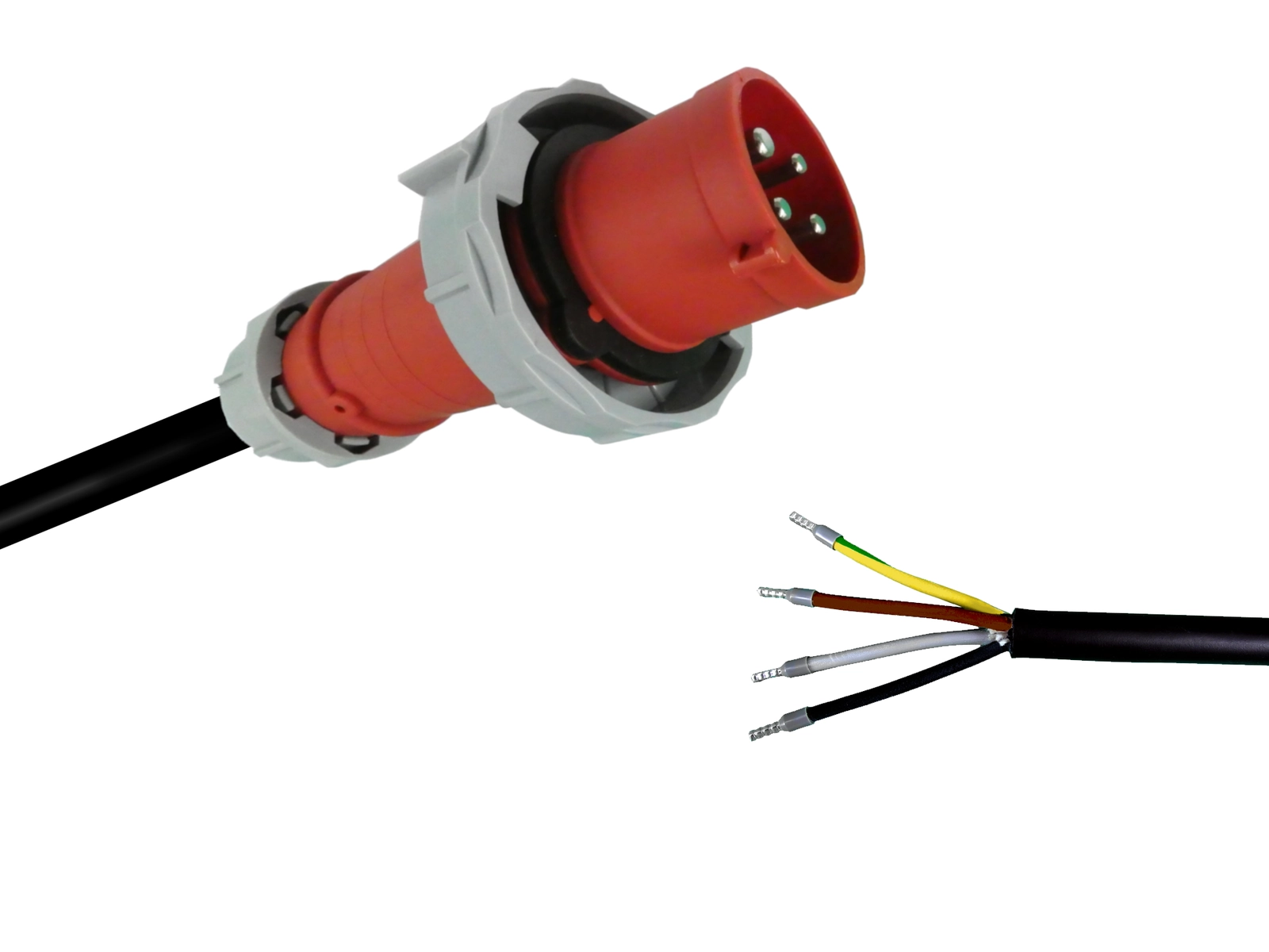 Appliance Lead 4 Pin 32 Amp CEE Form (IEC 60309) Reefer Three Phase