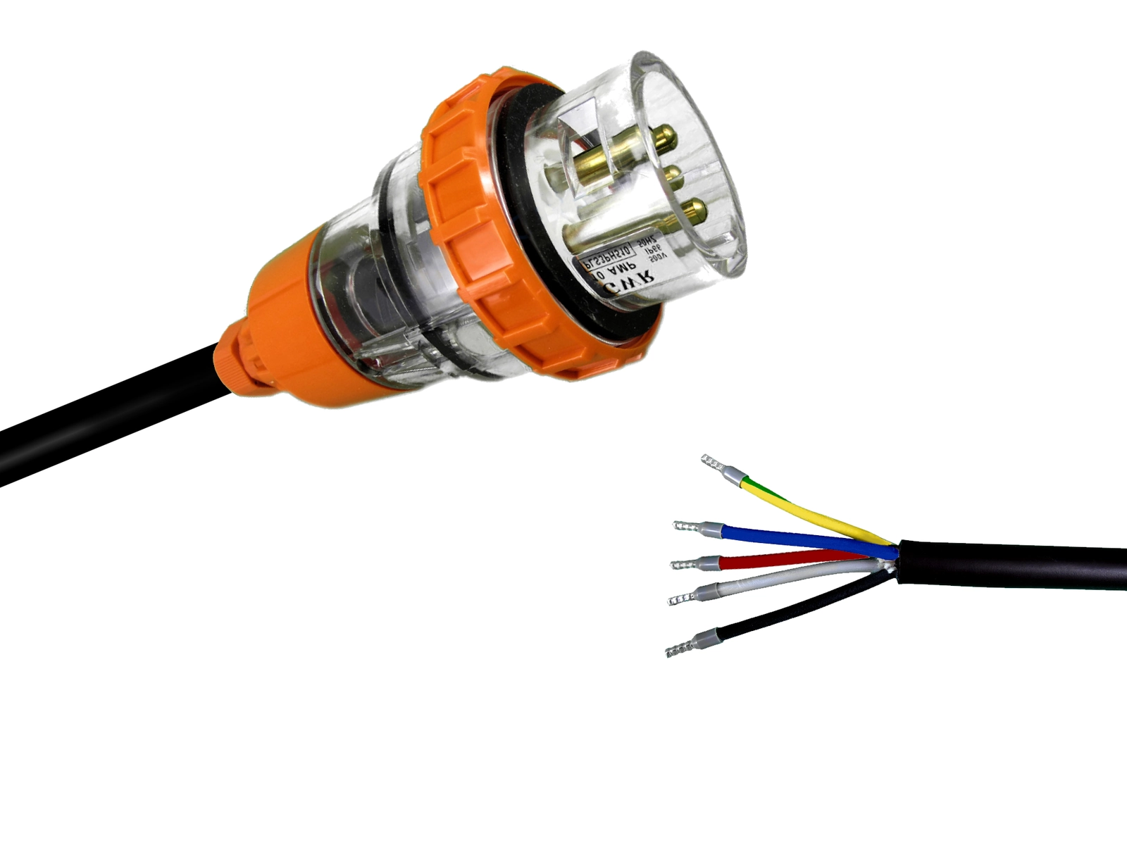 Appliance Lead 5 Pin 10 Amp Round Three Phase