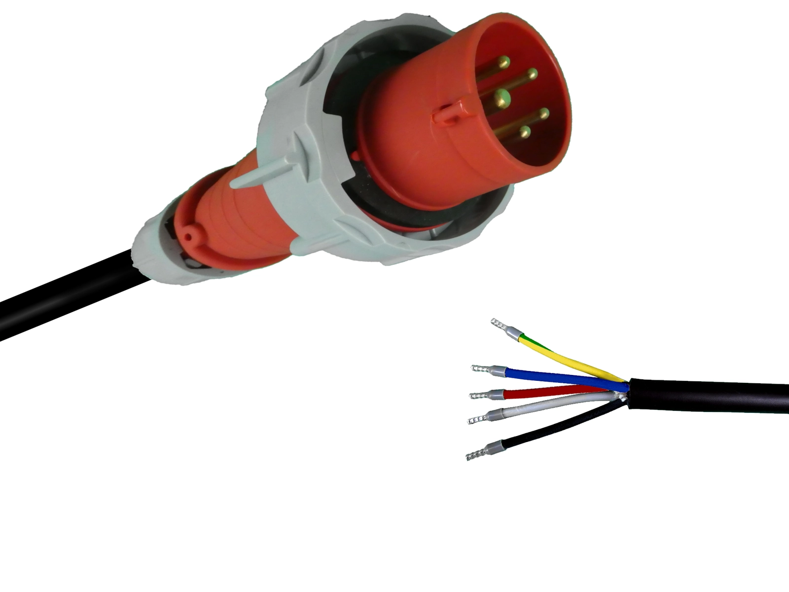Appliance Lead 5 Pin 16 Amp CEE Form (IEC 60309) Three Phase