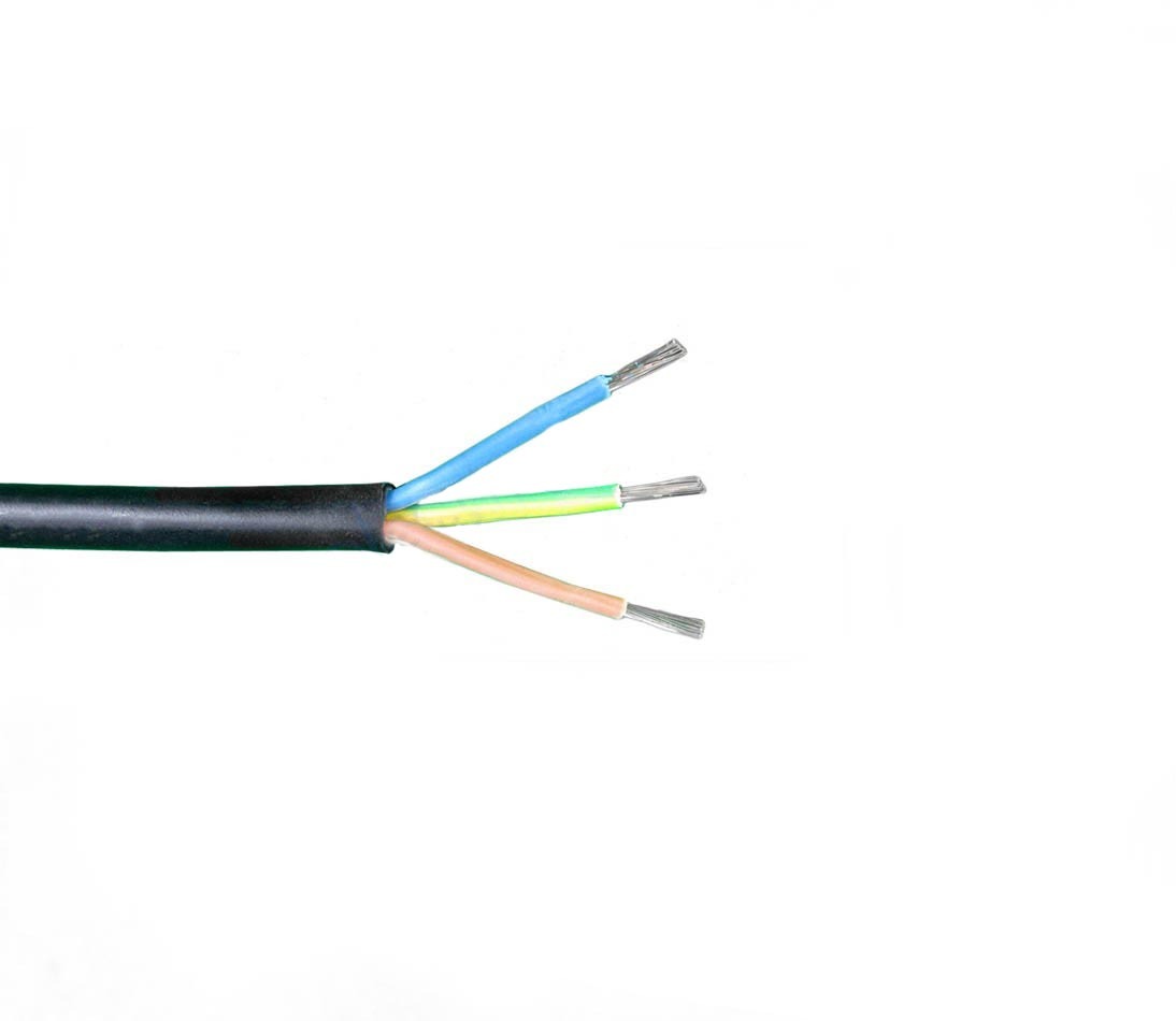 H07 Rubber Flexible Cable Single Phase 3 Core 1.0 mm2 per Metre