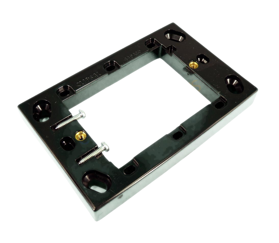 Clipsal 449ASD 14mm Light Switch Power Point Mounting Block Flange Black