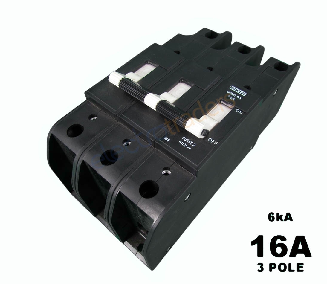 Heinemann CBI SFM3-G3 C2 16A 3 Pole 240V / 415V Curve 2 Circuit Breaker