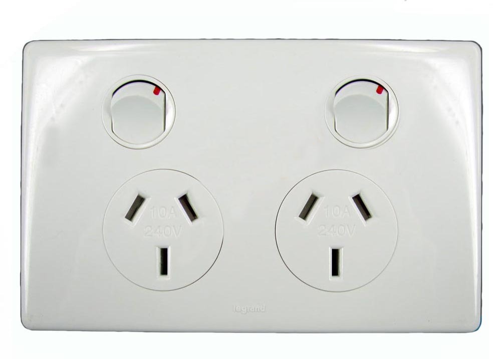 HPM EXCEL Legrand ED777WE Double Power Point GPO