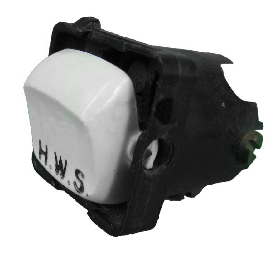 HPM EXCEL 2 Way Double Throw Rocker Switch Mechanism White Engraved H.W.S