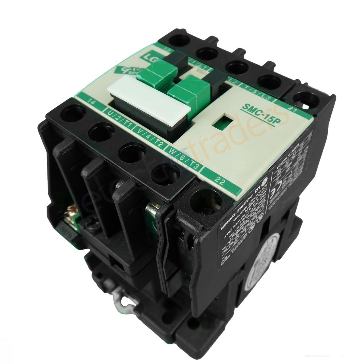LG Green Series SMC-15P 3 Pole Contactor 25A 600VAC 1NO1NC 10HP 415V Coil