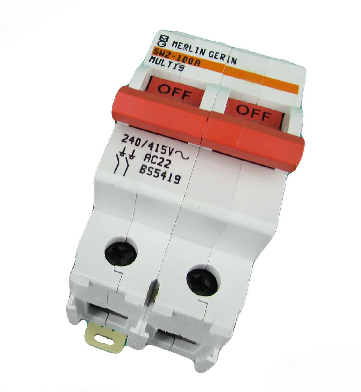 Merlin Gerin SW2-100A 2 Pole 100A Main Switch Isolator Used