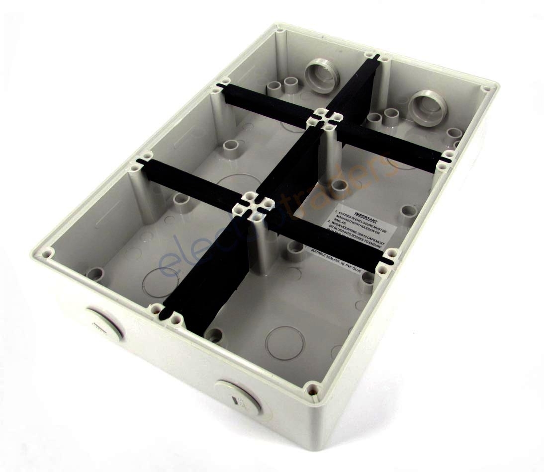 6 Module Mounting Enclosure Base 56 Series style IP66