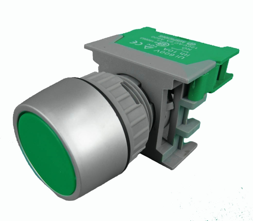 Green push Button 10A NO Contact