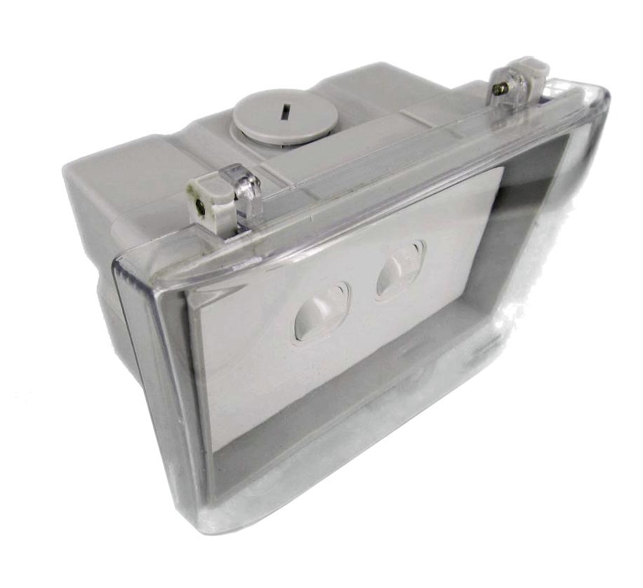 Weather Protected Two Gang Light Switch