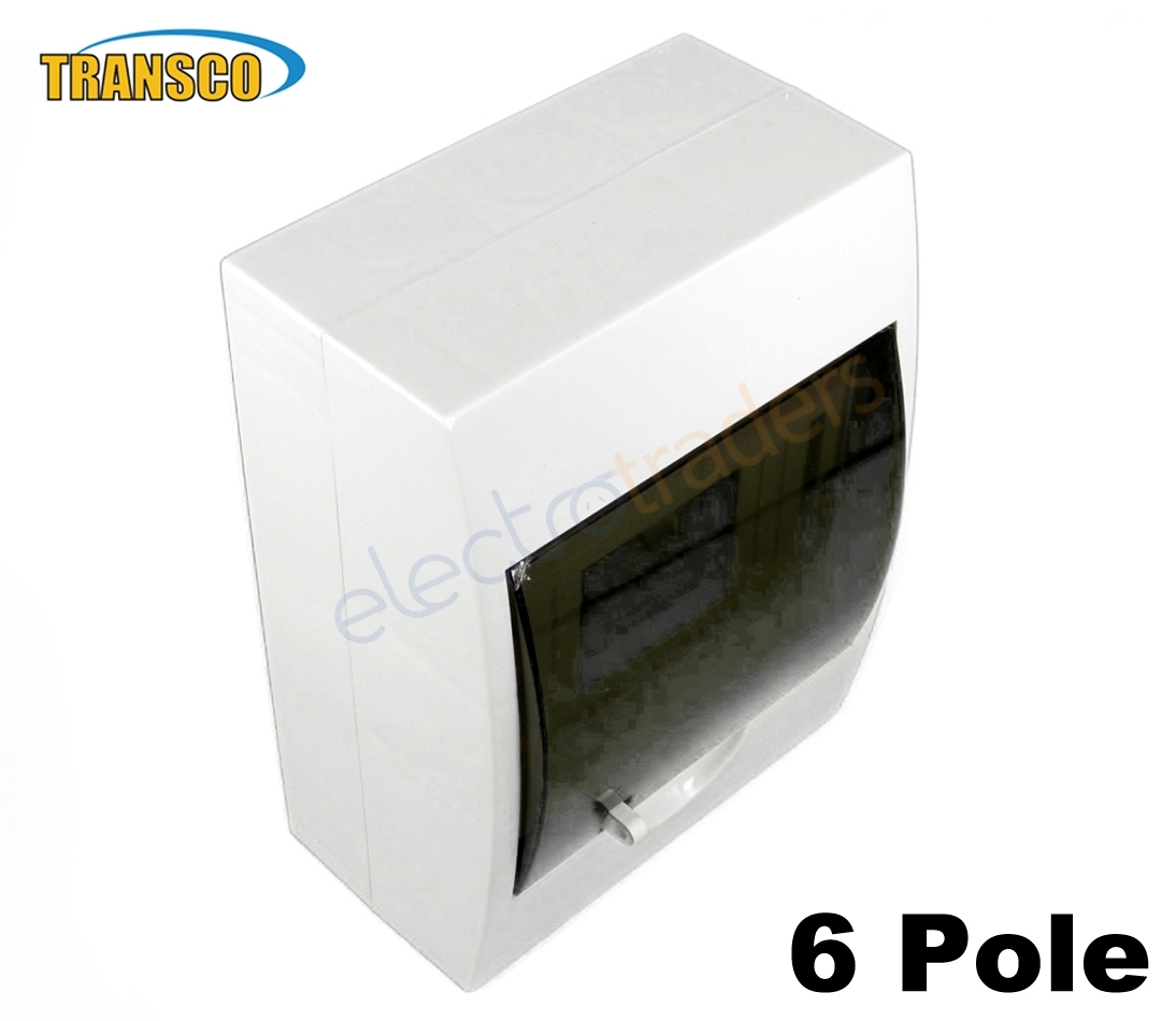 Load Centre Electrical, 6 Module, Surface Mounted Switchboard